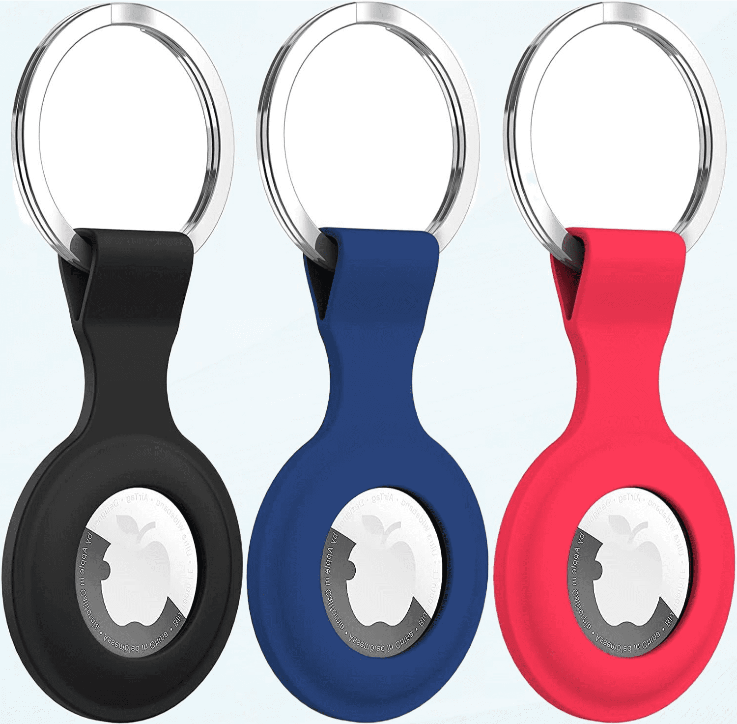 Suoman 3 Pack Silicone Case Keyring, Tracker Cover for Apple AirTag ...