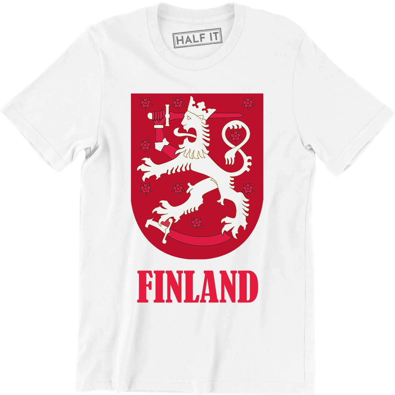 Suomi Finland Crest Men's Finnish Flag, Republic Of Finland T-Shirt ...