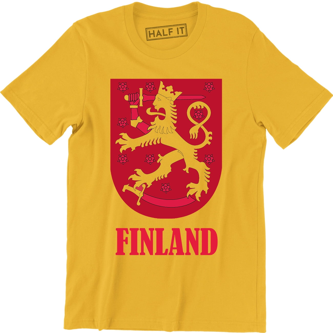 Suomi Finland Crest Men's Finnish Flag, Republic Of Finland T-Shirt ...