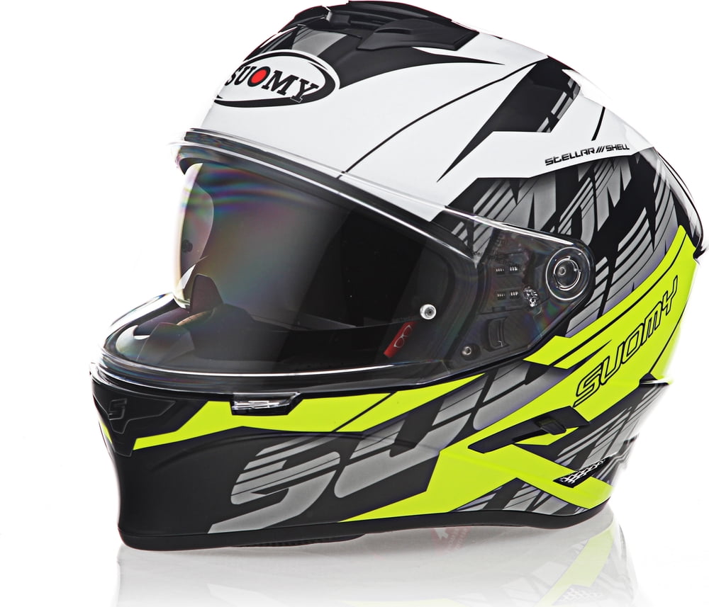 Suomy Stellar Corner Motorcycle Helmet Yellow SM - Walmart.com