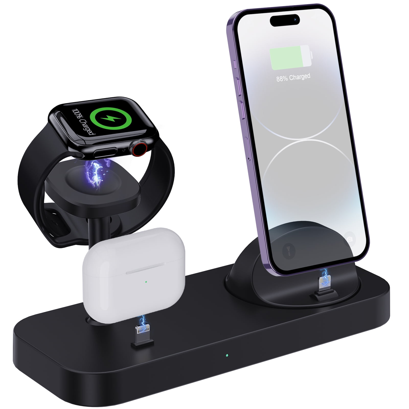 Suonee 4 in 1 Wireless Docking Station, Black - Walmart.com