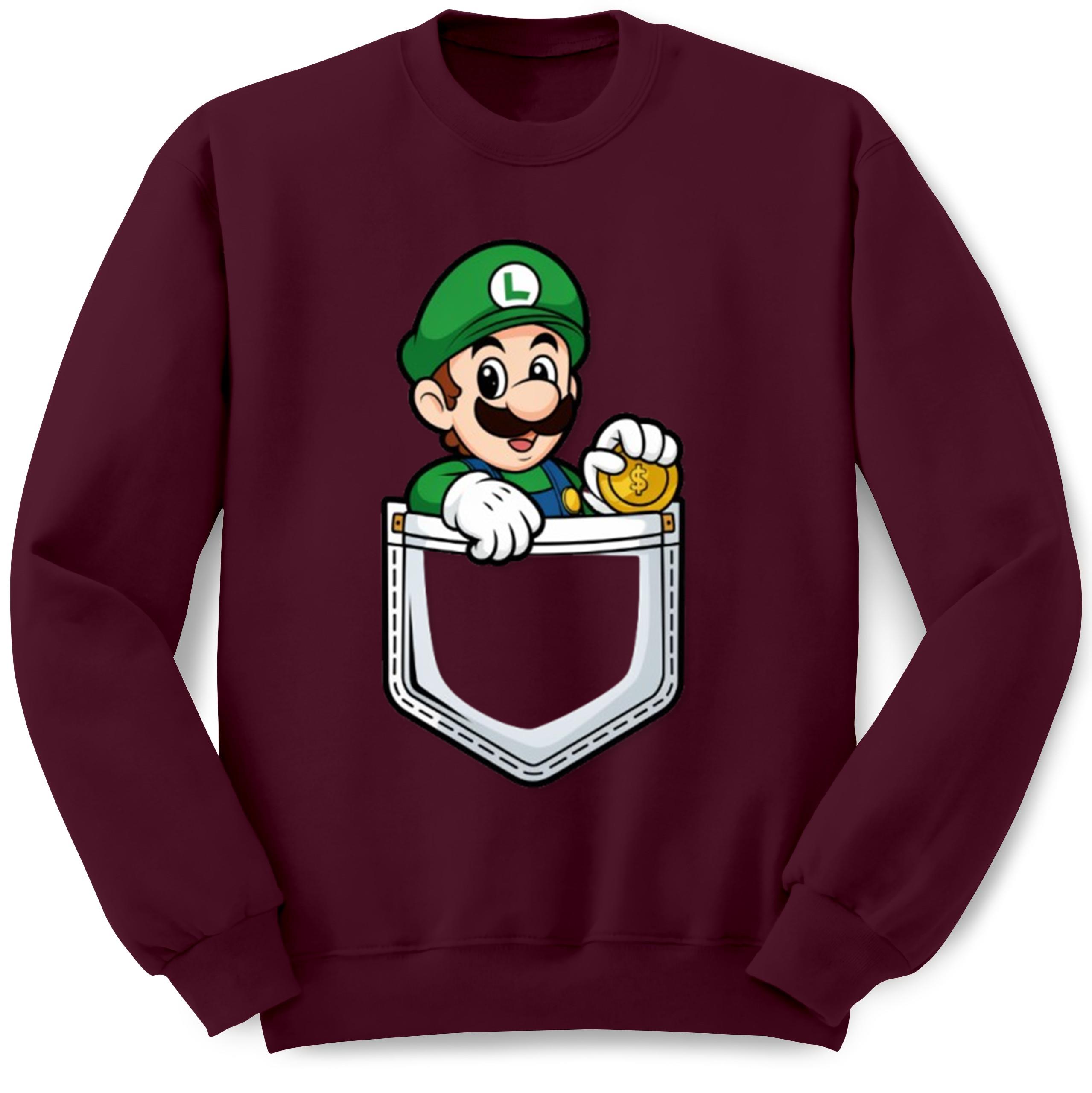 Sup Mario Bros Luigi in the pocket Tee Nintendo SNES for All - Walmart.com