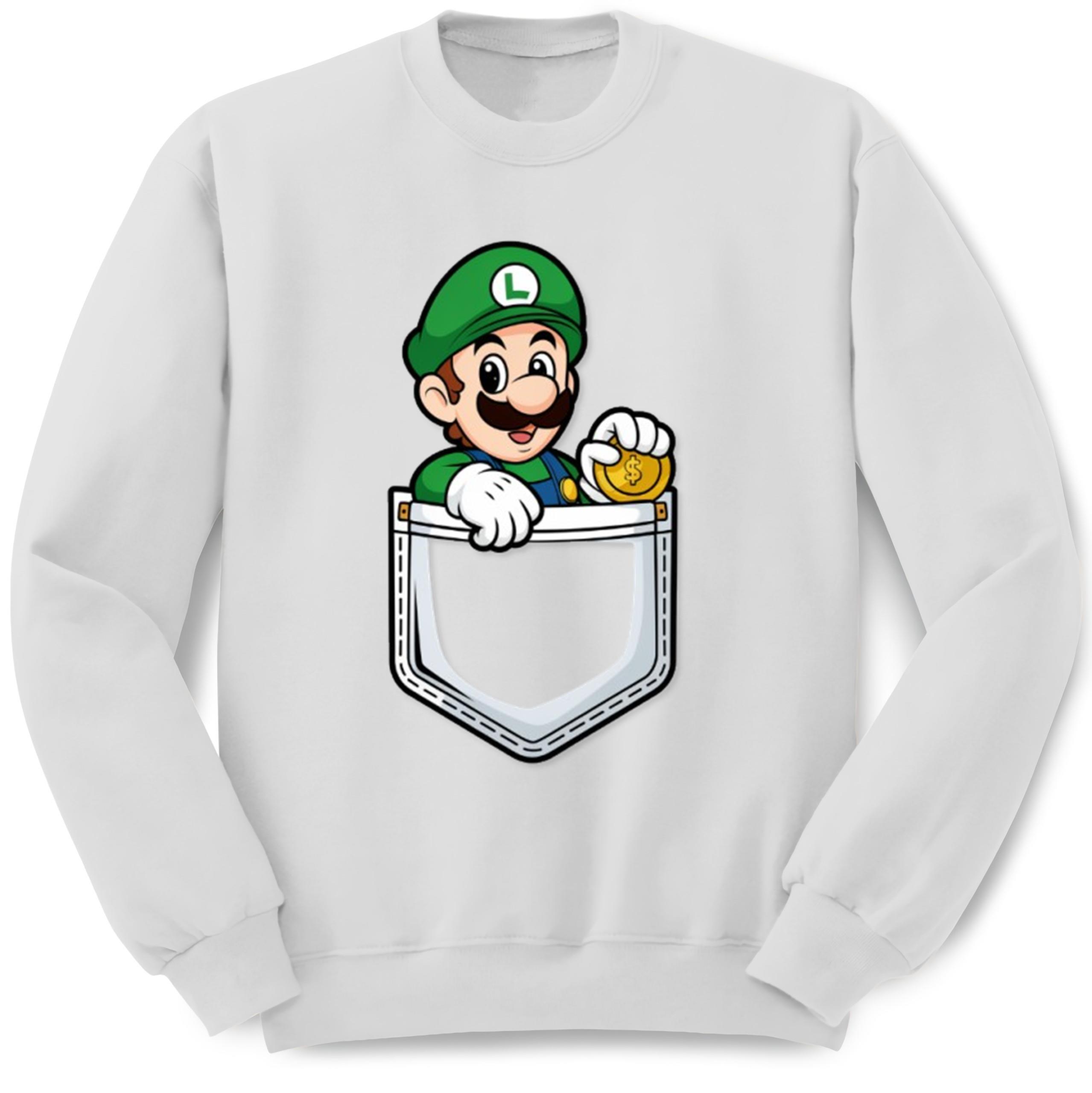 Sup Mario Bros Luigi in the pocket Tee Nintendo SNES for All - Walmart.com