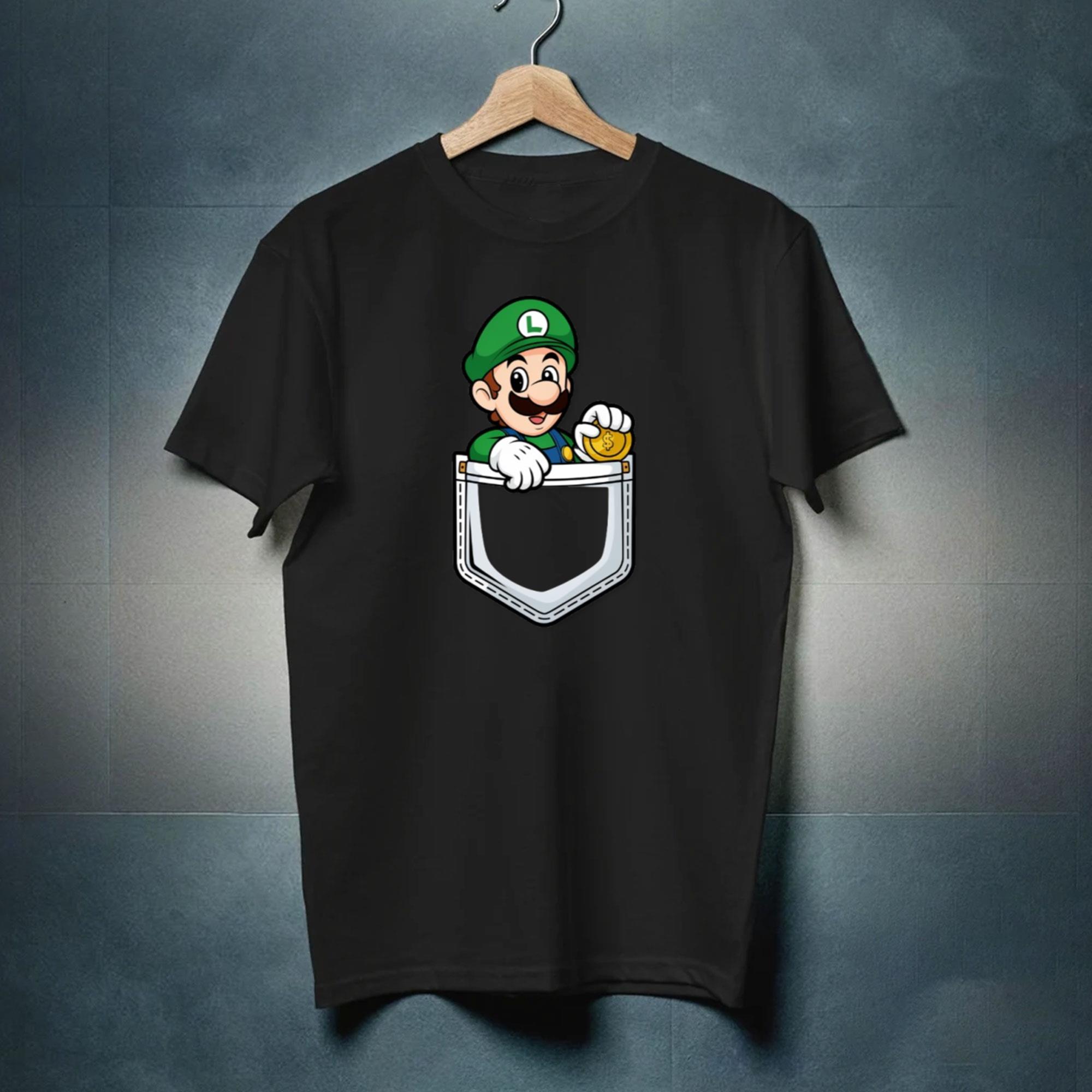 Sup Mario Bros Luigi in the pocket Tee Nintendo SNES for All - Walmart.com
