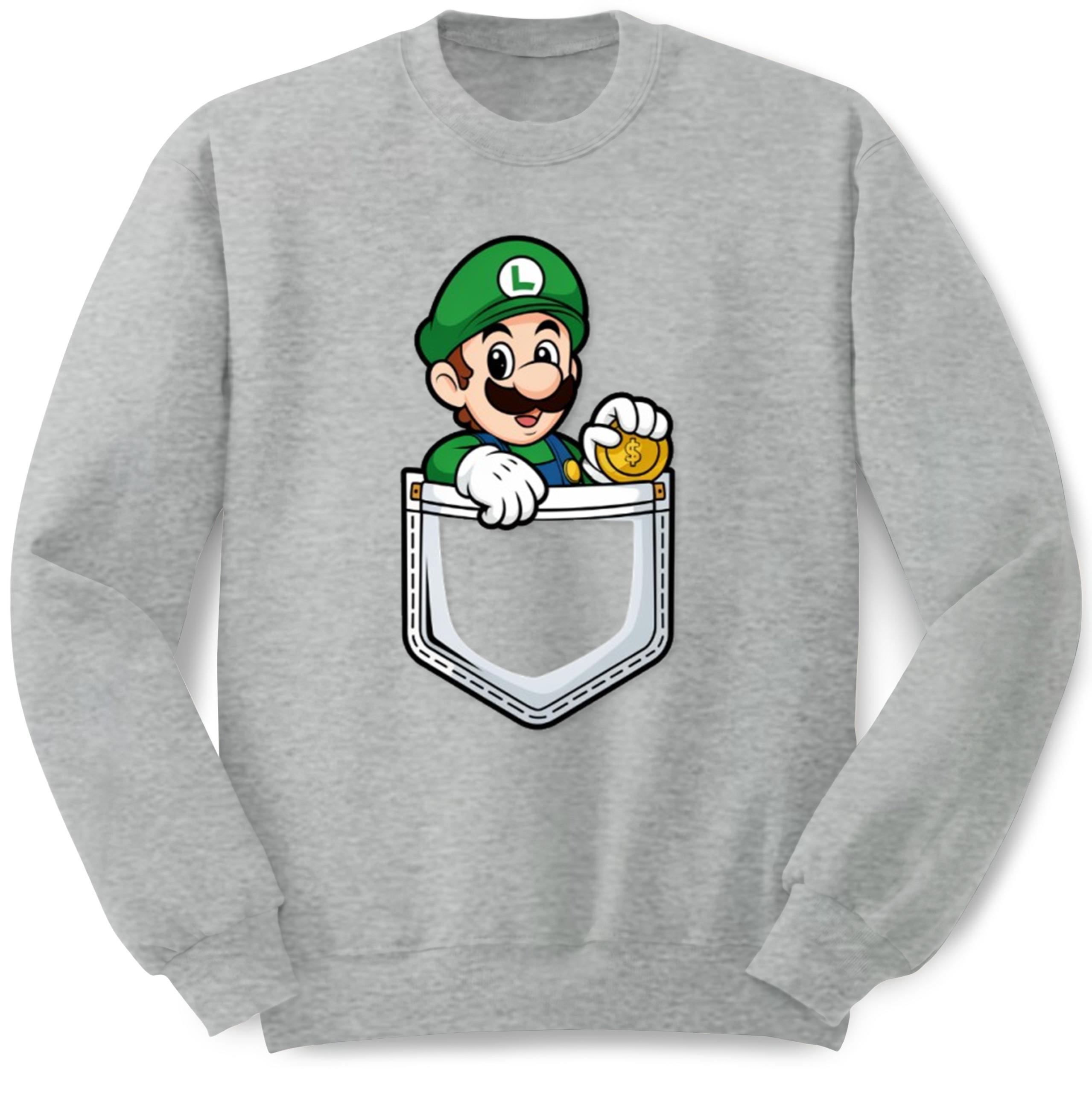 Sup Mario Bros Luigi in the pocket Tee Nintendo SNES for All - Walmart.com