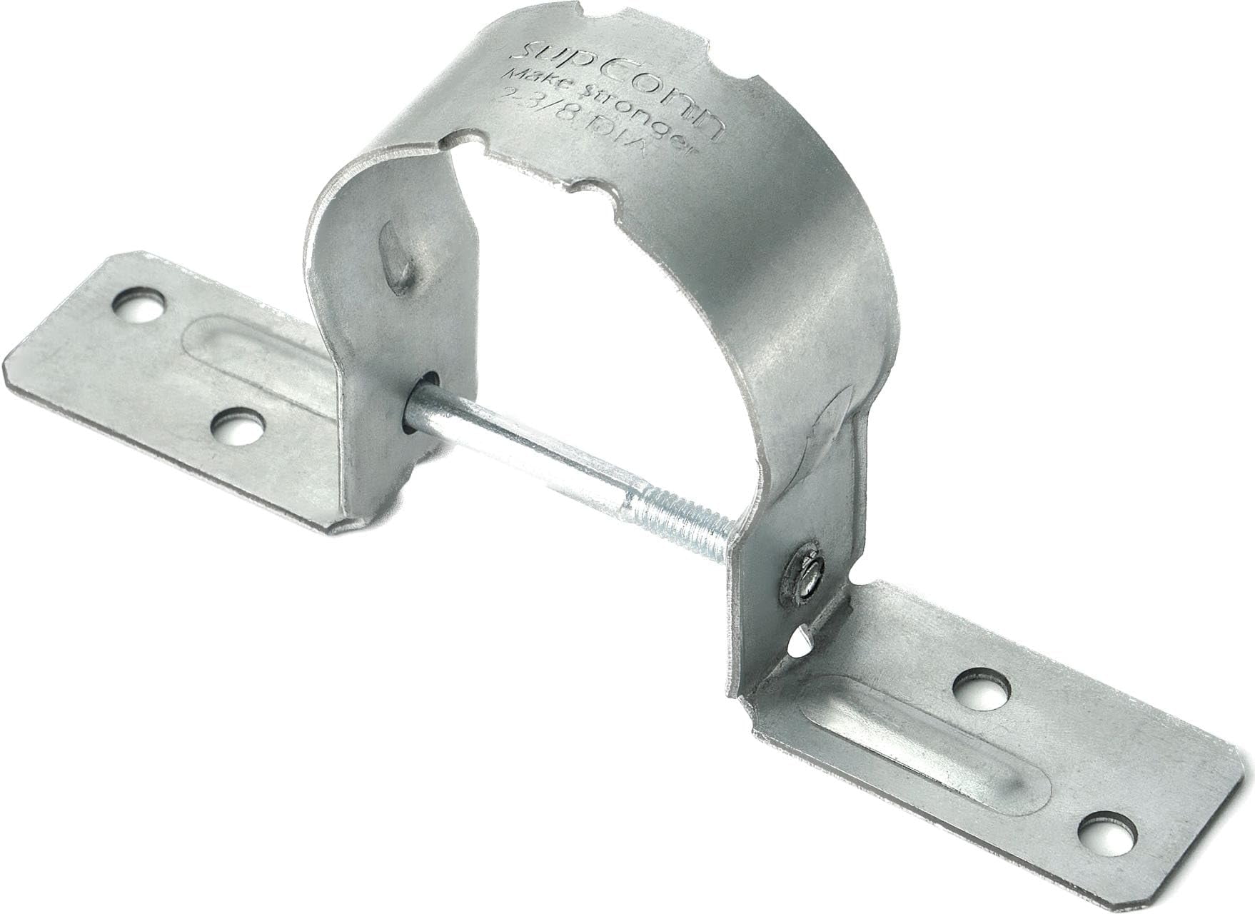 SupConn 2-3/8" Fence Brackets(24Pcs), Galvanized Pipe Grip Tie,Steel to ...