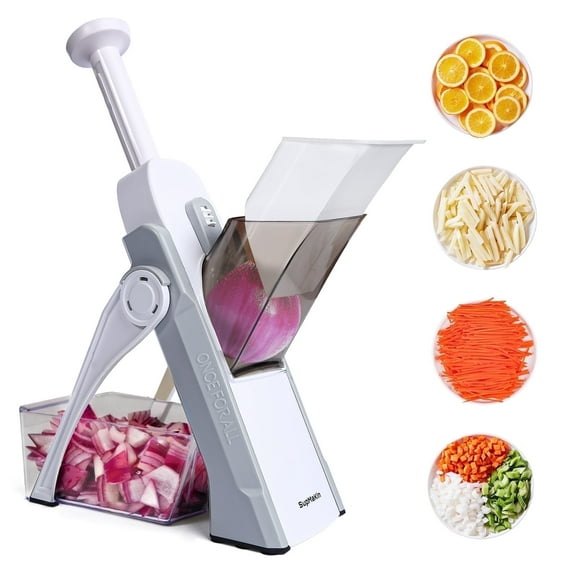 SupMaKin Vegetable Chopper, Mandoline Slicer & Grater - Safe ...