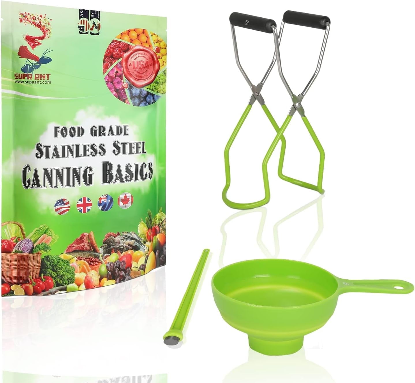 Supa Ant Canning Kit, Canning Supplies and Tools Set with Funnel, Wide ...