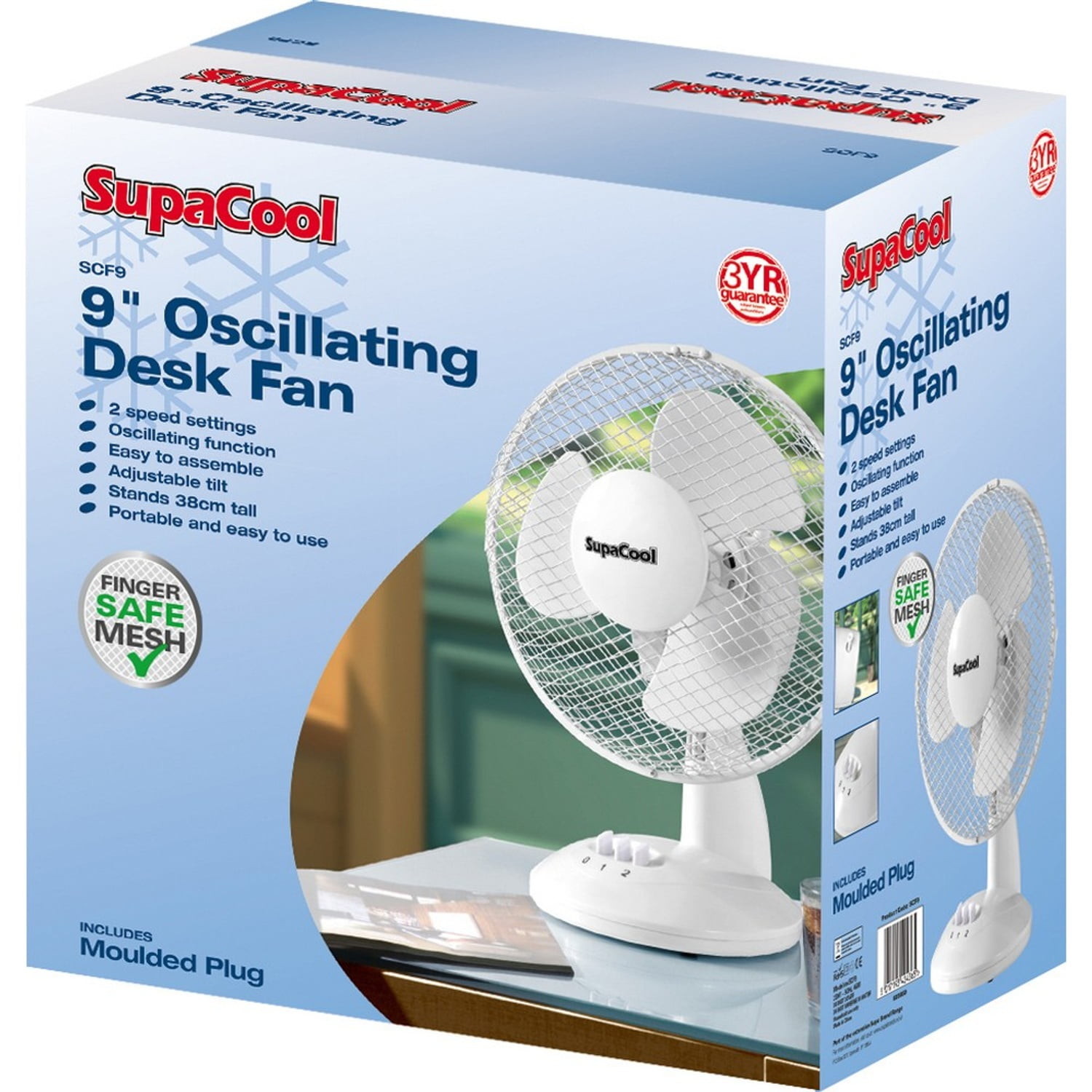 SupaCool Oscillating Desk Fan - Walmart.com
