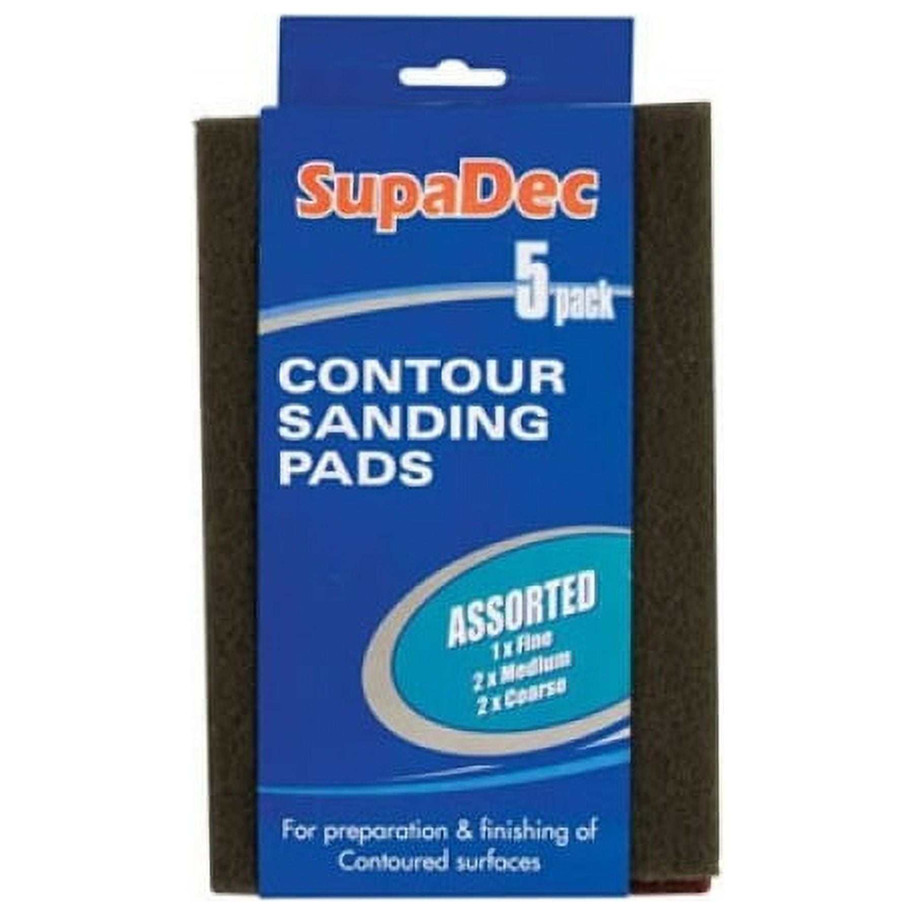 SupaDec Assorted Contour/Sanding Pads (Pack of 5) - Walmart.com
