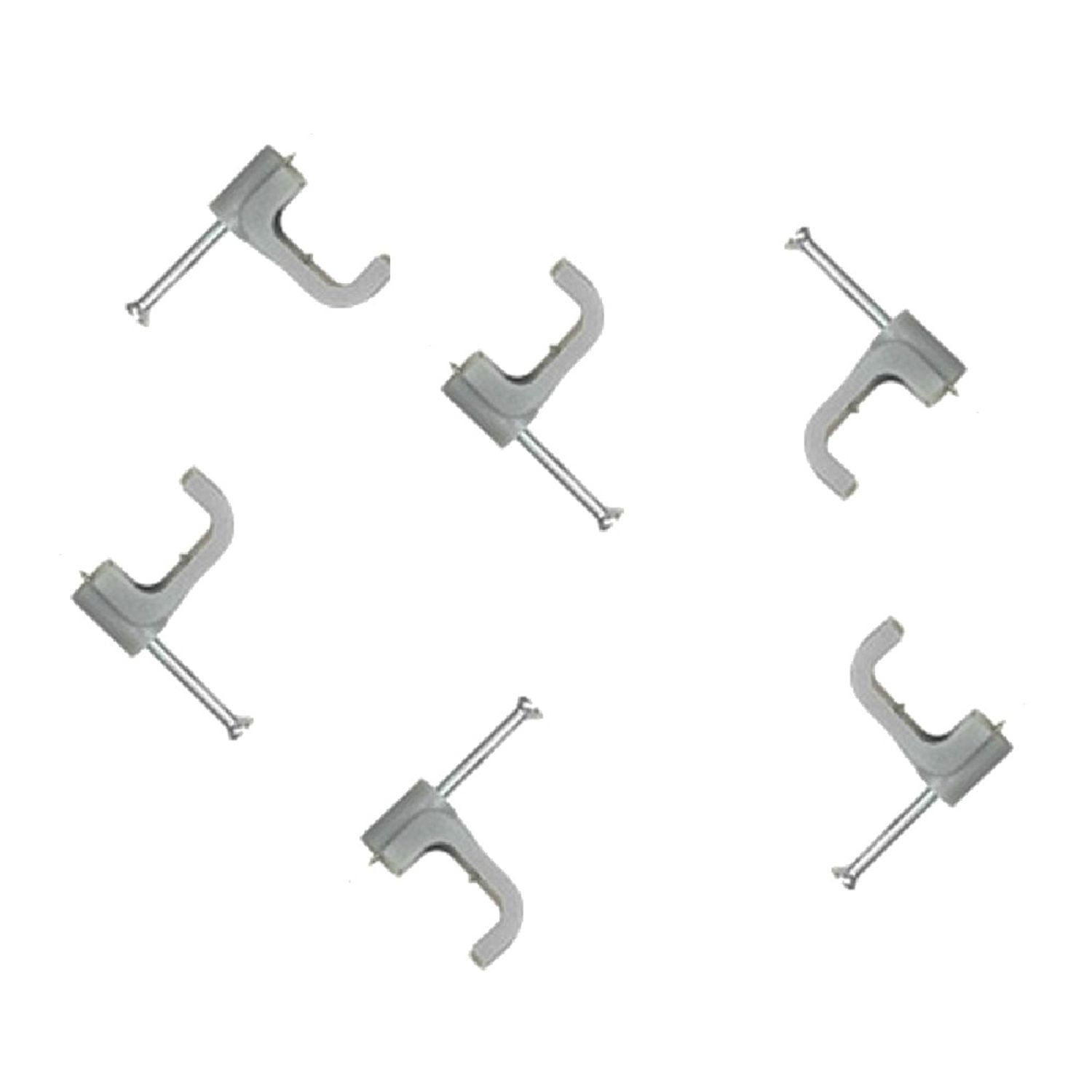 SupaLec Flat Cable Clips (Pack of 100) - Walmart Business Supplies