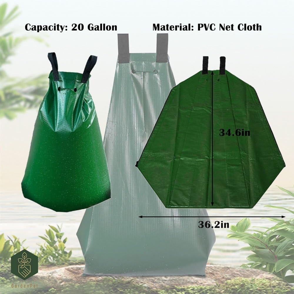 Supbessel 2 Pack Tree Watering Bag, 20 Gallon Slow Release Watering Bag ...