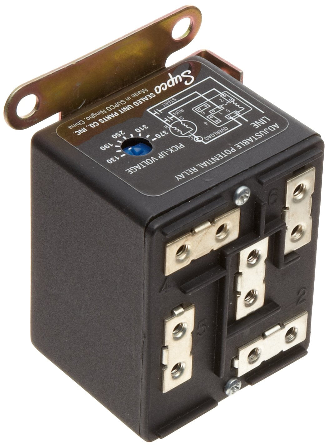 Supco APR5 Wire to Wire Adjustable Potential Relay, 30 A Load Current ...