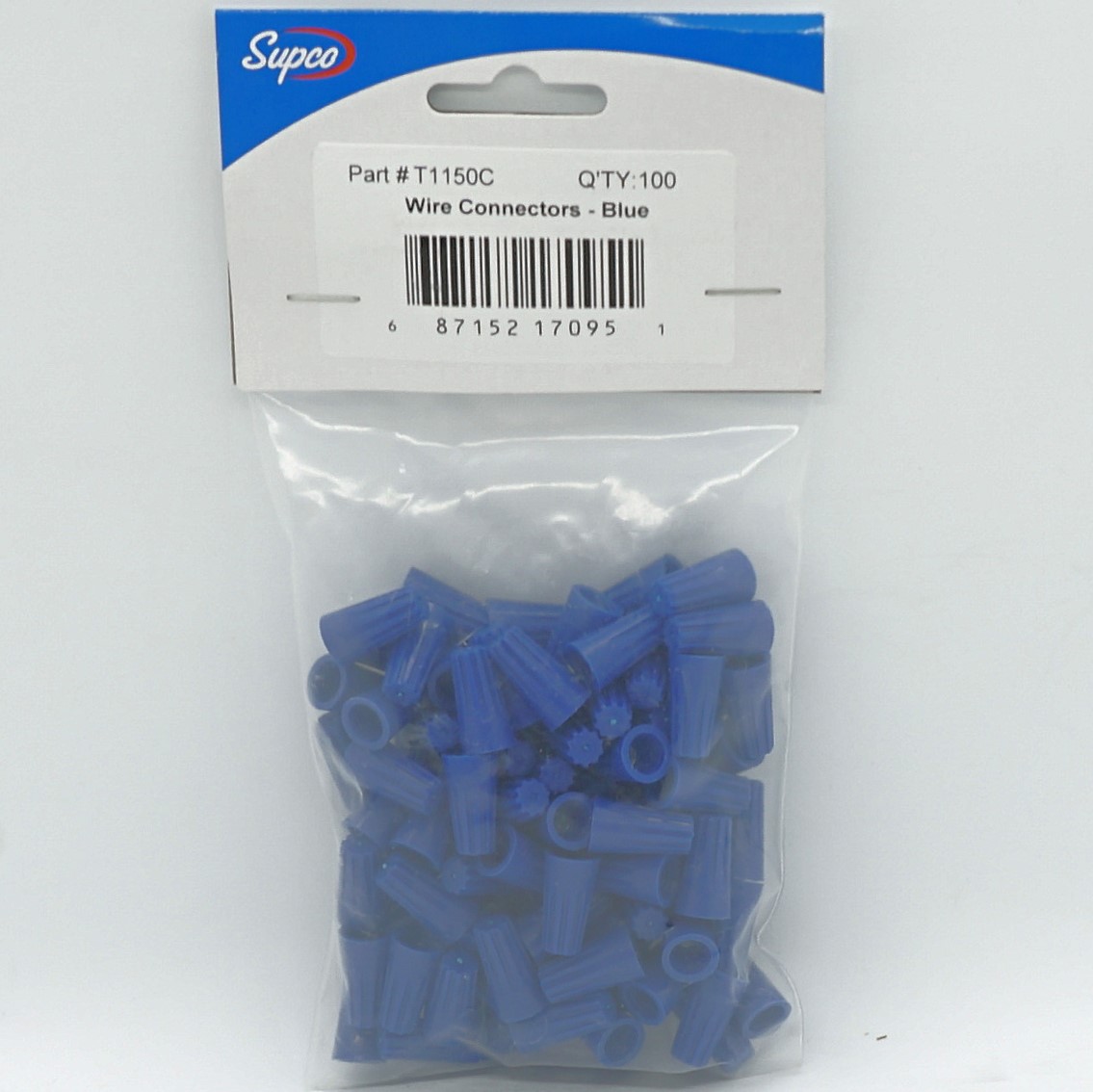 Supco Blue Wire Connectors, 100 Pack, T1150C - Walmart.com