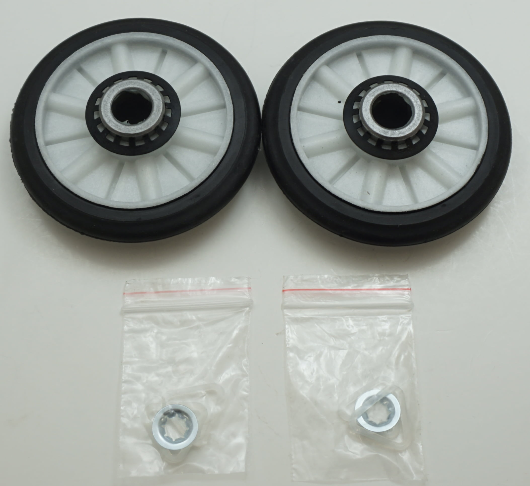 Supco (DE702T) Dryer Drum Roller Set Replaces Whirlpool, AP3098345 ...