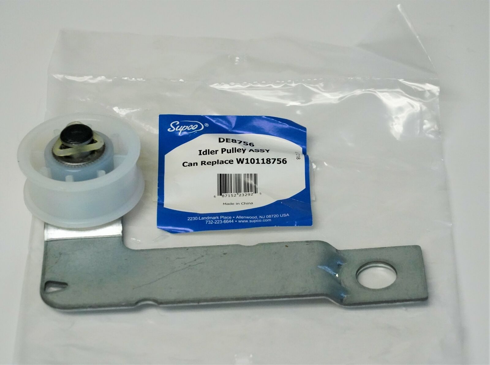 Supco DE8756 for Whirlpool W10118756, W10837240 Dryer Idler Pulley ...