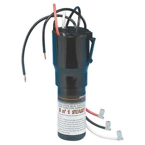 Supco Hard Start, Relay, Overload and Start Capacitor, 115 Volts ...
