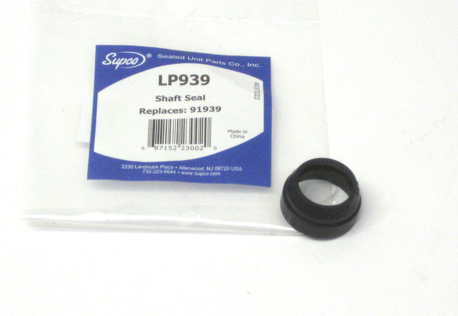 Supco Lp939 Whirlpool 91939 Washing Machine Transmission Shaft Seal ...