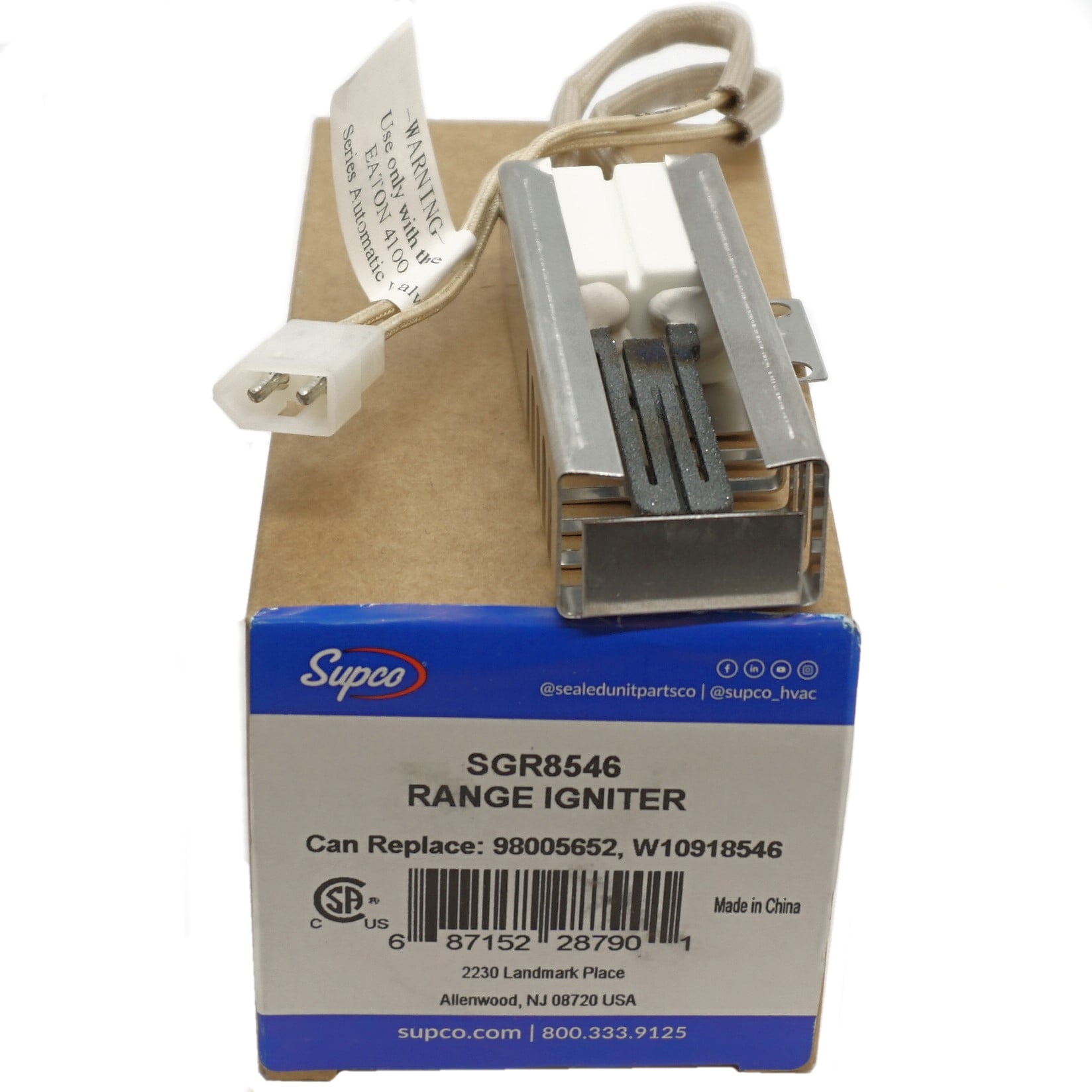 Supco Oven Range Igniter for Whirlpool, AP6037202, PS11770066 ...