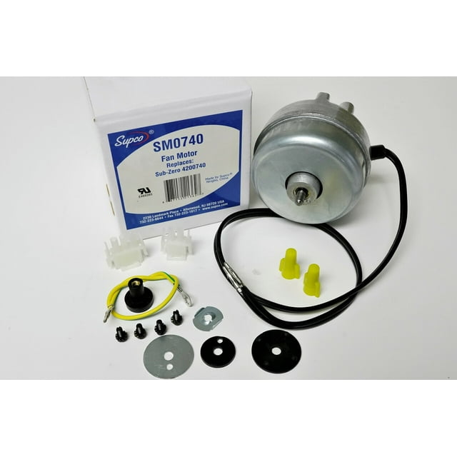 Supco SM0740 Condenser Refrigerator Fan Motor for Sub Zero 4200740 ...