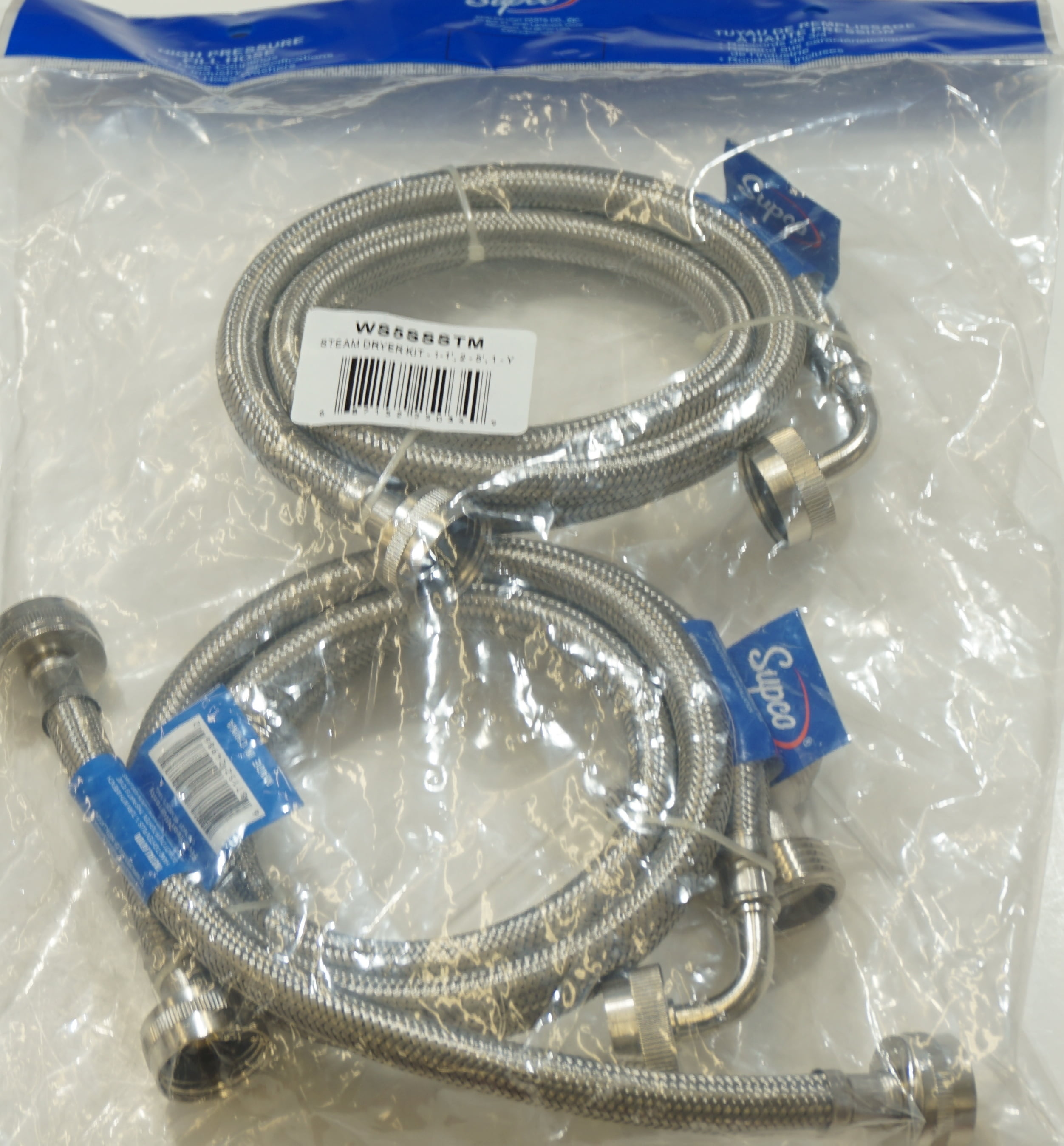 Supco Stainless Steel Steam Dryer Installation Kit, 1-1', 2-5', 1-Y ...