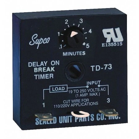 Supco Td73 Encapsulated Timer Relay,50/60 Hz - Walmart.com