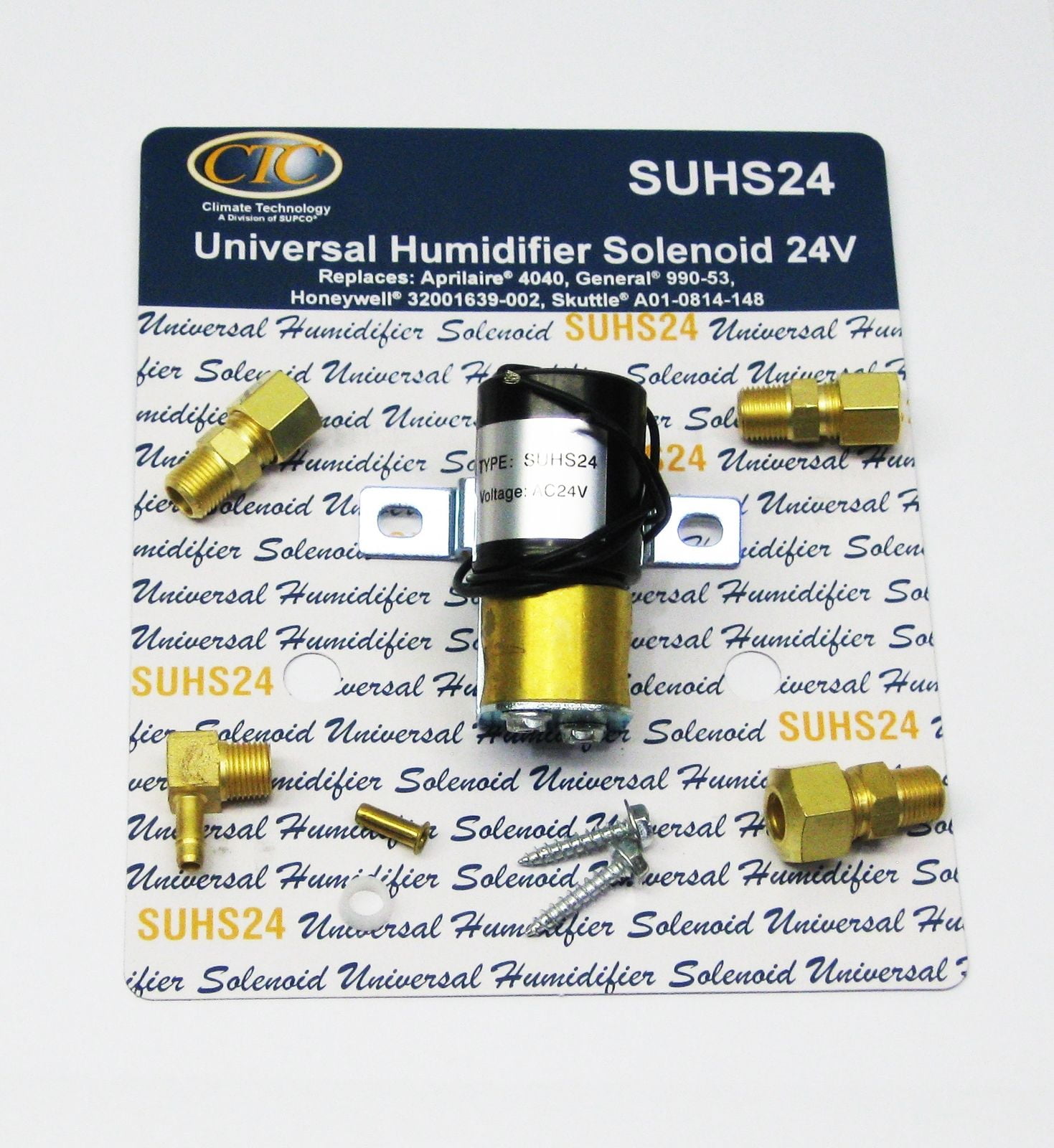 Supco UHS24 Universal Humidifier Solenoid Valve for Aprilaire 4040 ...