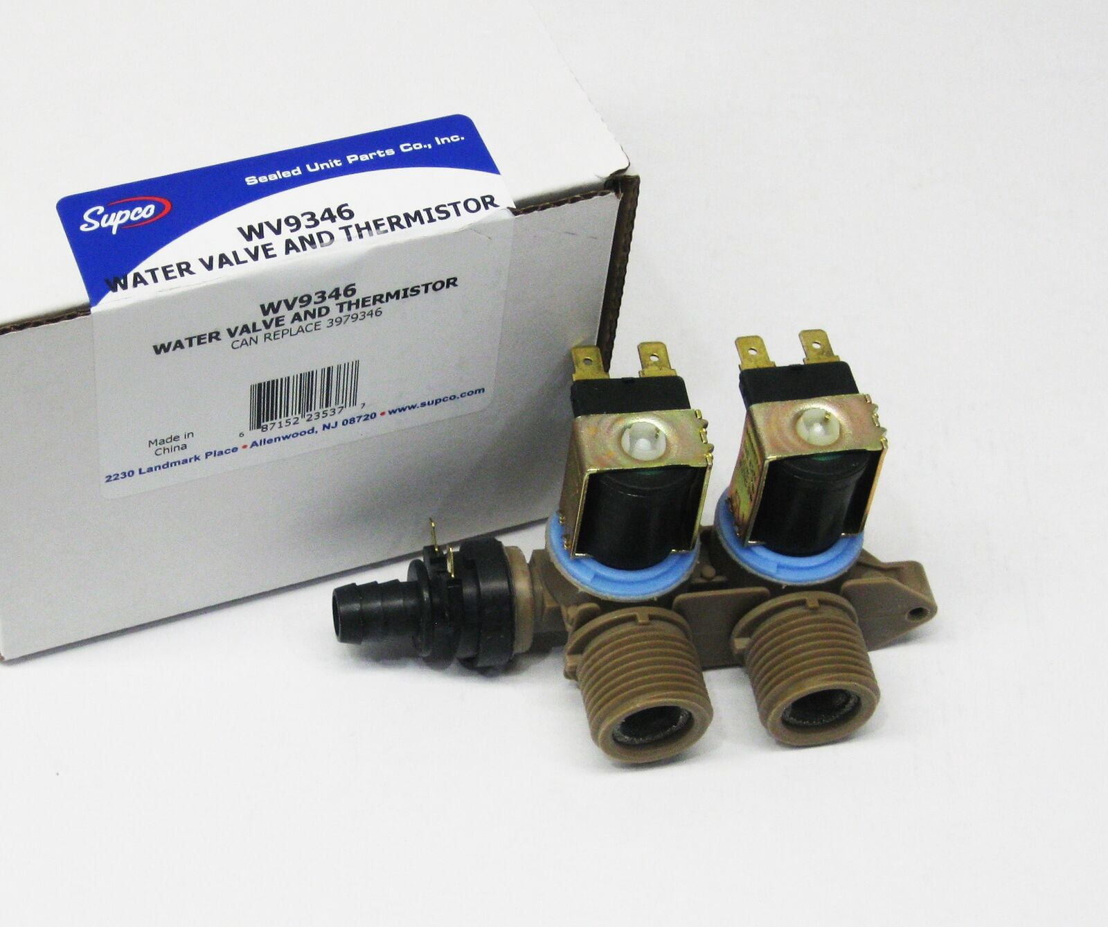Supco WV9346 Washer Water Valve with Thermistor Replaces WP3979346 ...