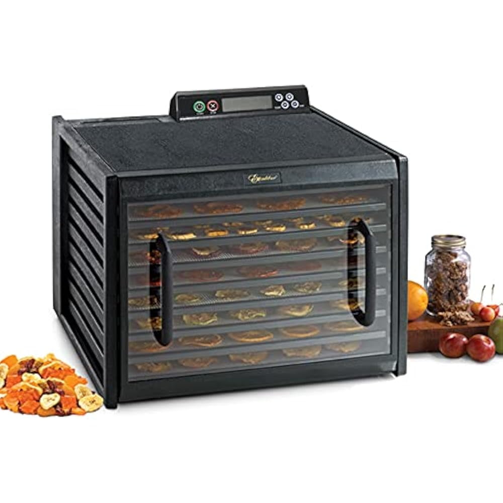 Supdeal 9-Tray Electric Food Dehydrator w/Clear Door, 48H Timer, Auto ...