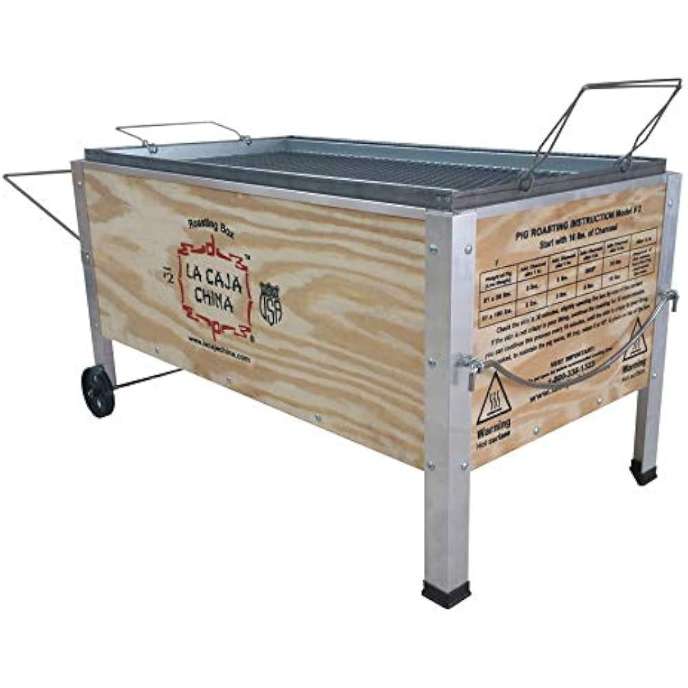 Supdeal Heavy-Duty Portable Outdoor Pig Roaster Box, 100-Lb Model 2-100 ...