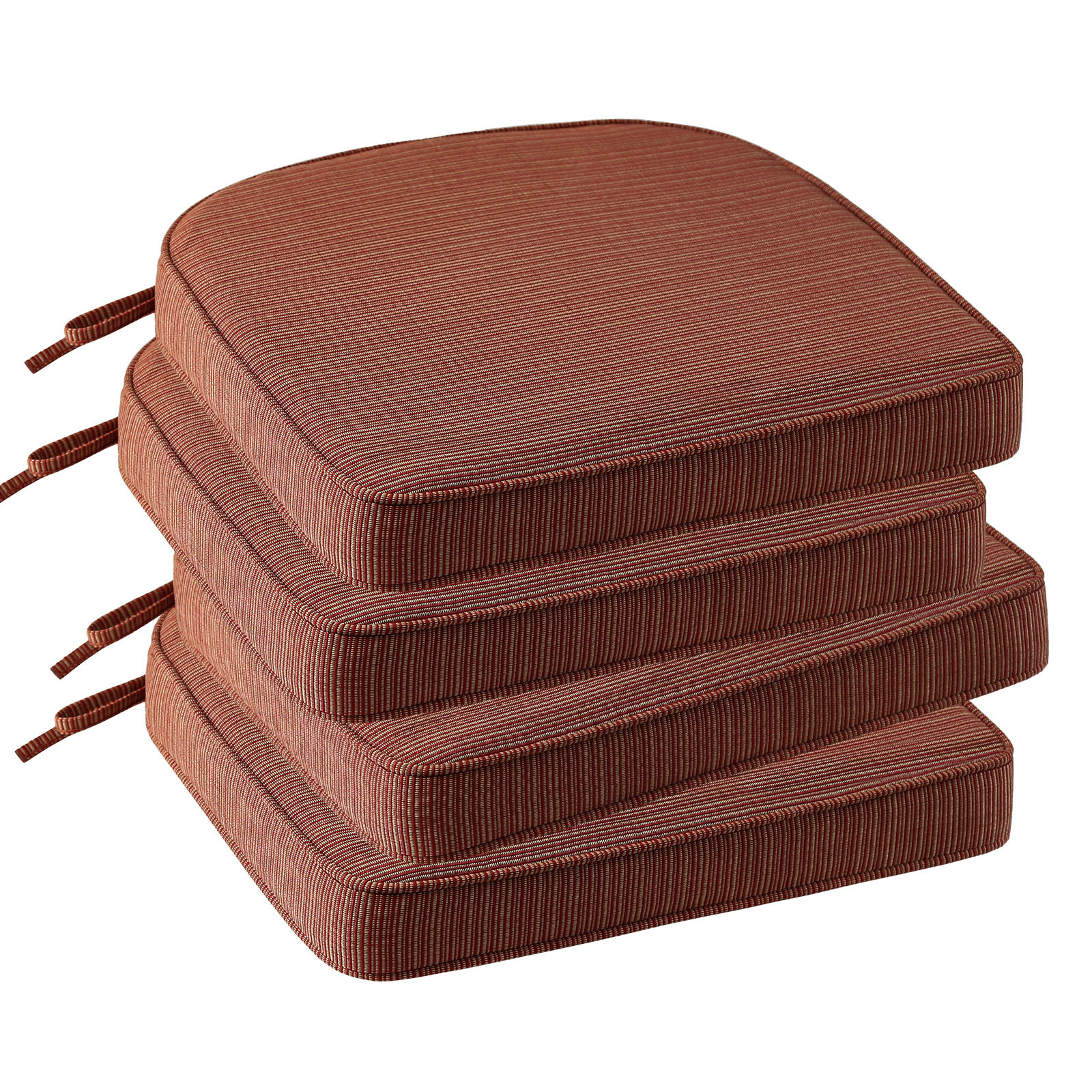 Supdurplus Outdoor Outdoor Round Corner Seat Cushion, 17"x16"x2", Set ...