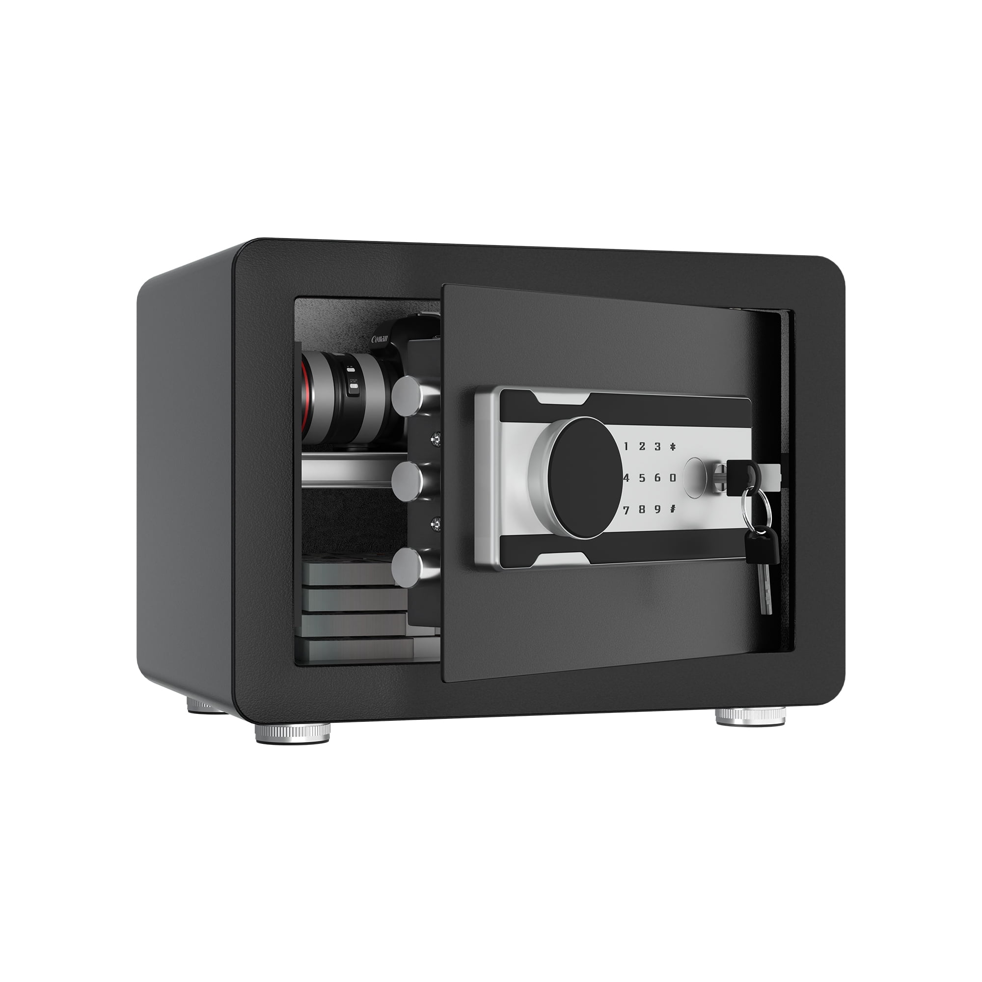 Supeer 0.8 Cubic Feet Electronic Keyboard Home Safe Box, Small Safe ...