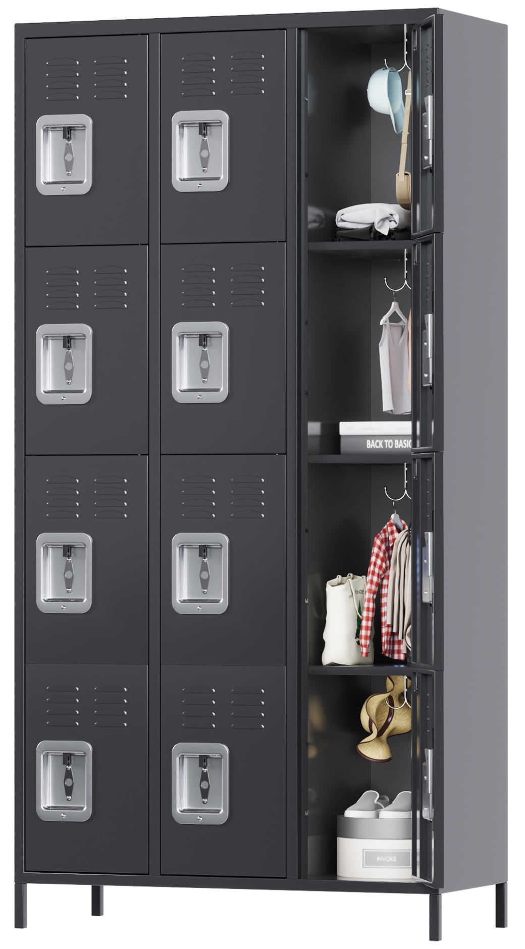 Supeer Metal Storage Locker Cabinet for School Office Gym Bedroom, 12 ...