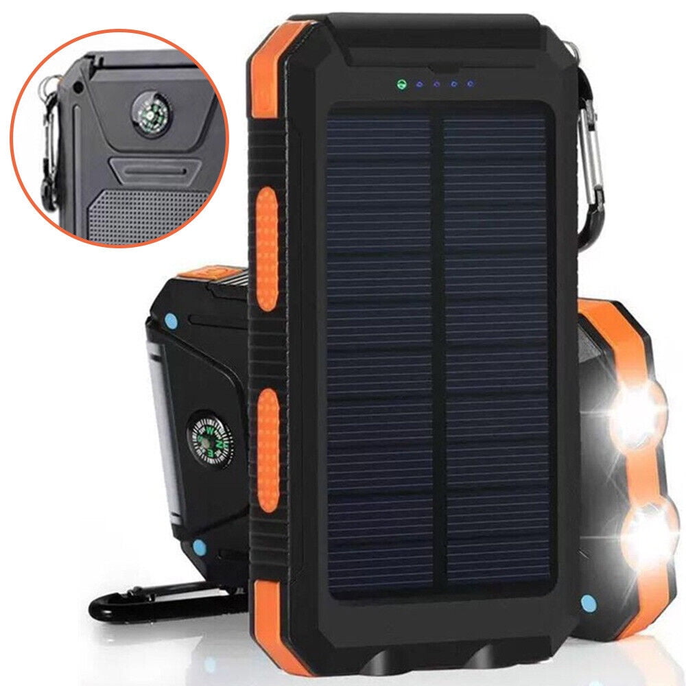 Super 10000000mAh USB Portable Charger Solar Power Bank For Phone Fasr ...