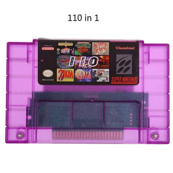 Super 138/110/100/68/65 in 1Game Cartridge for SNES 16-Bit Multicart ...