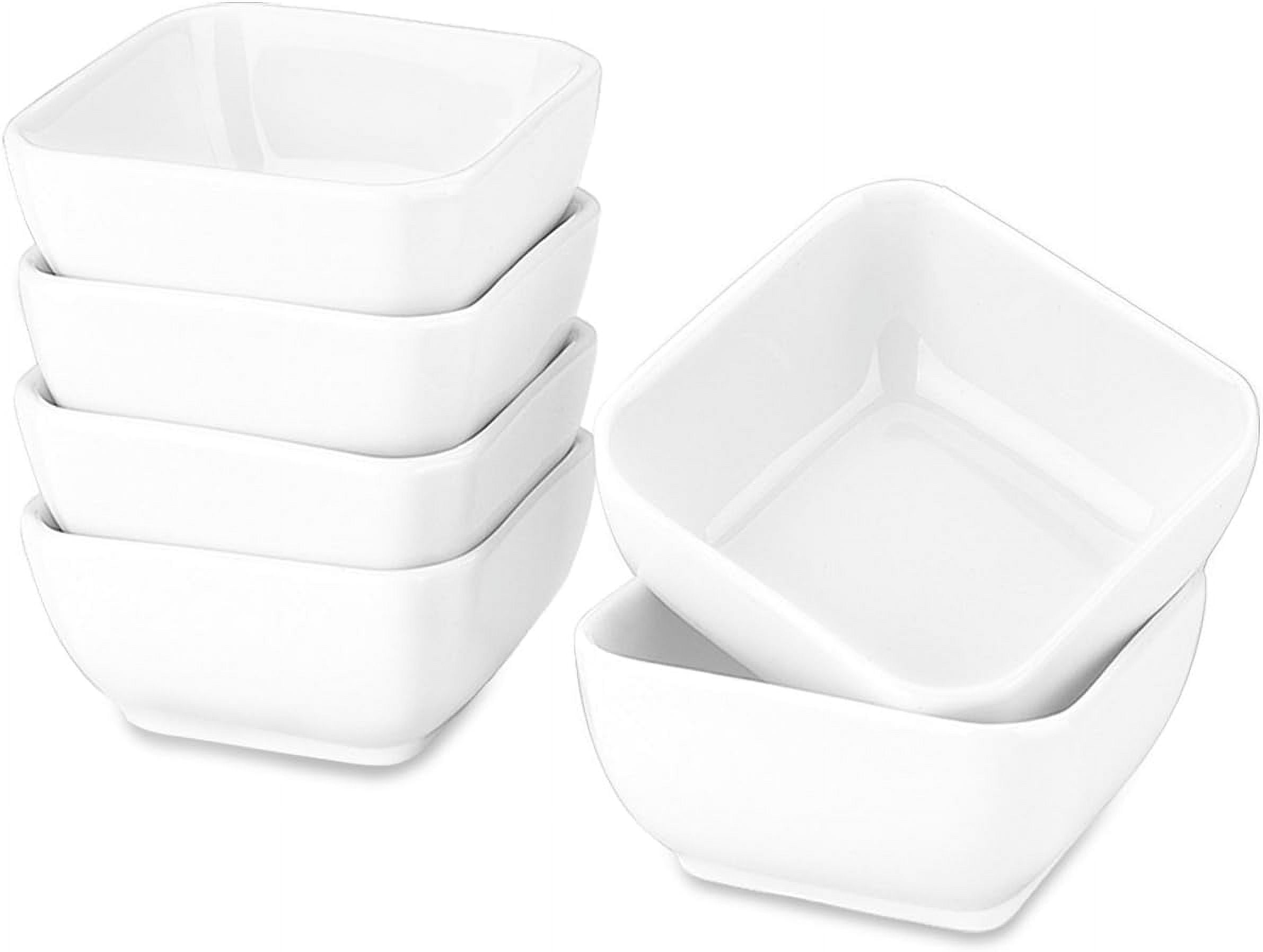 Super 3-ounce ceramic dipping bowl set, black dipping bowl/plate, used ...