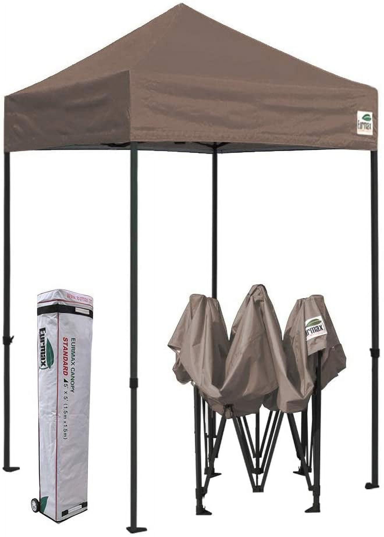 Super 5x5 Pop up Canopy Outdoor Heavy Duty Tent,Cocoa - Walmart.com