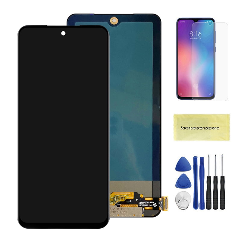 Super AMOLED For Xiaomi Redmi Note 10 4G LCD with Frame M2101K7AG Touch Screen Digitizer For ...