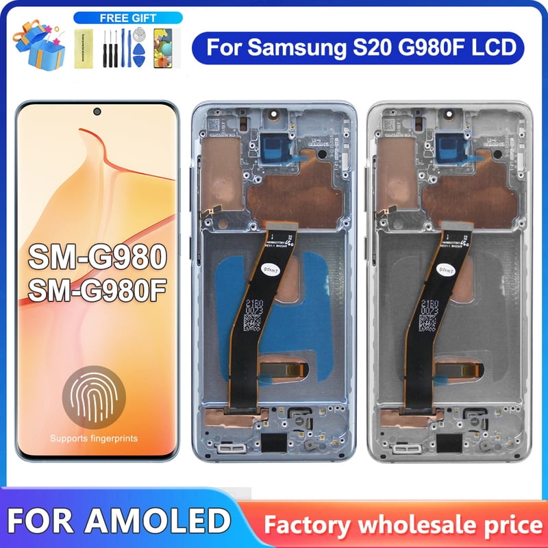 Super AMOLED / TFT Screen S20 4G G980F G980F/DS Display Screen for Samsung S20 4G Lcd Display ...