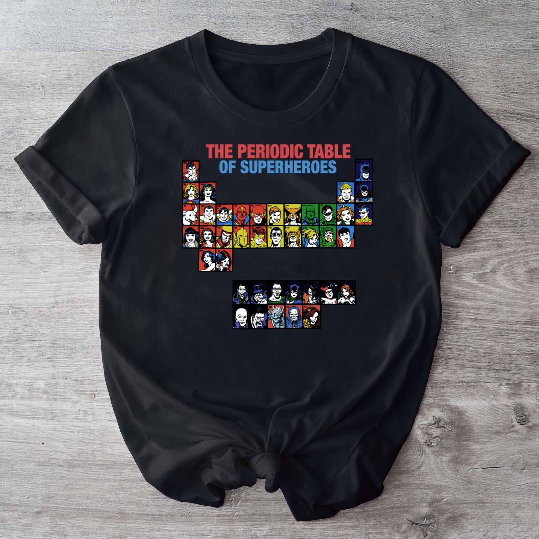 Super Abilities Elements Chart Tee, Science x Hero Mashup Graphic Shirt ...