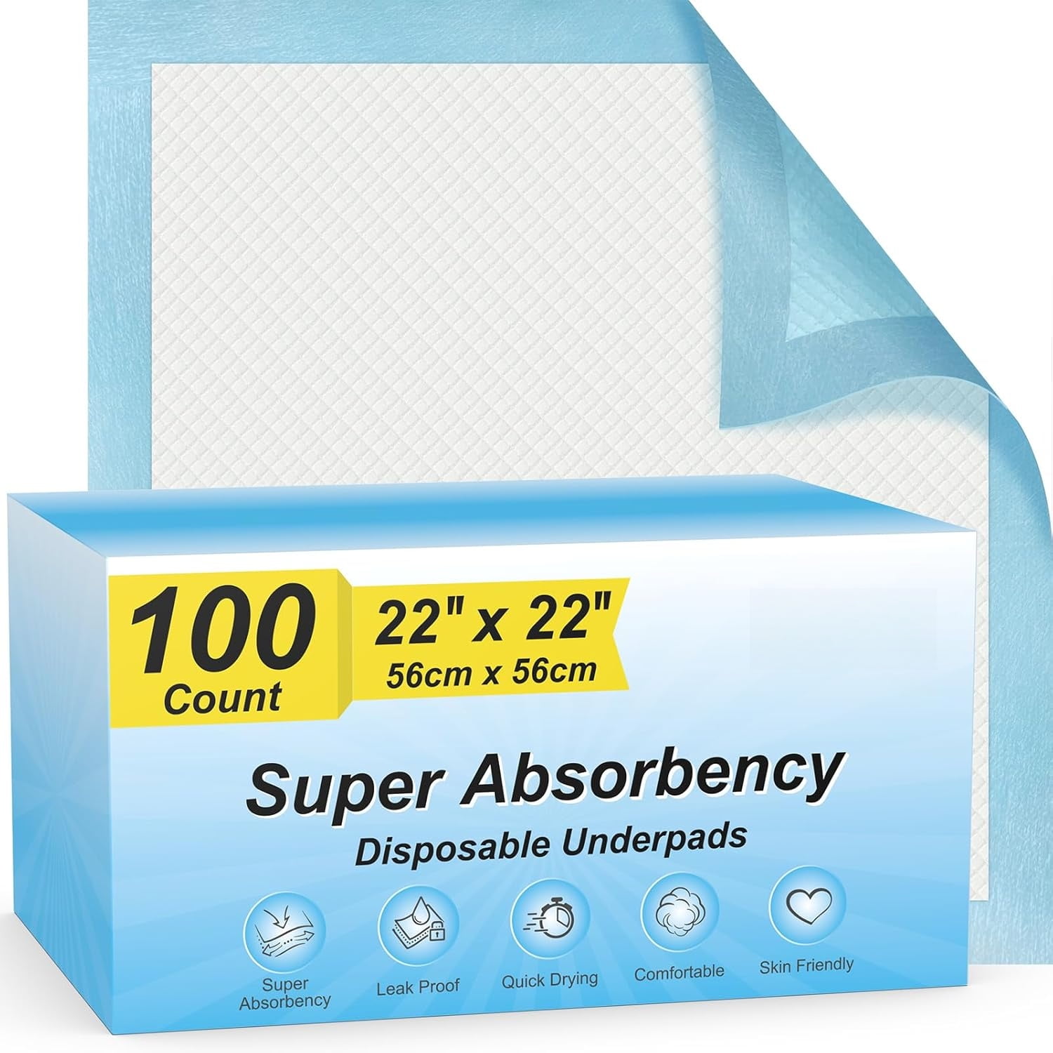 Super Absorbency Disposable Underpads, Leakproof Quick Drying, Baby ...