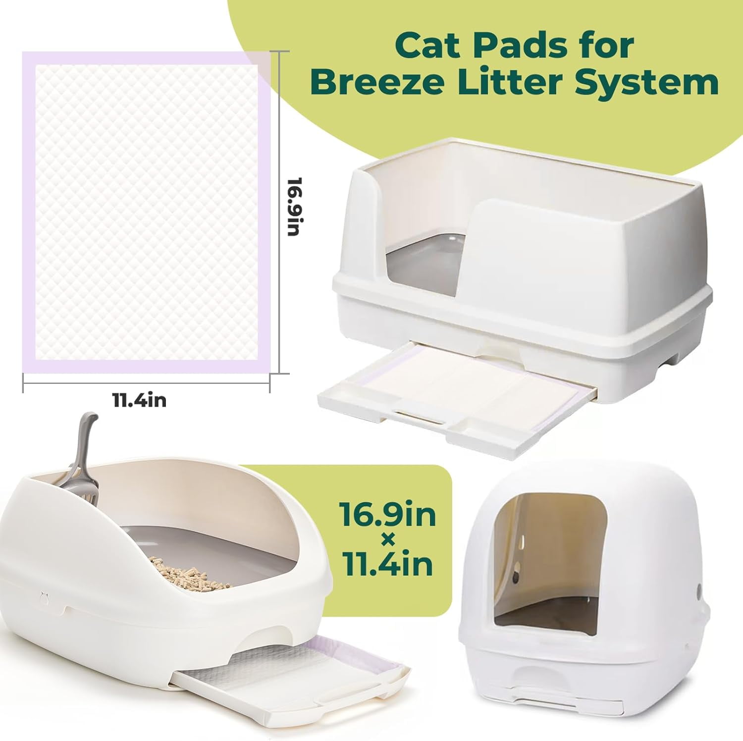 Super Absorbent Cat Pads for Breeze Litter System - Lavender Scented ...