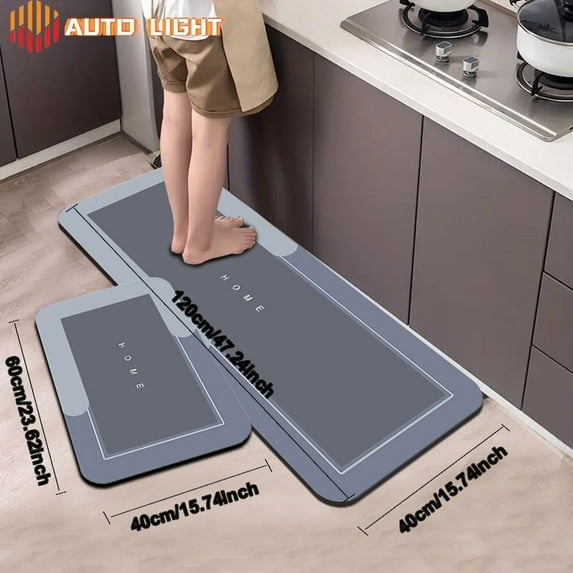Super Absorbent Diatomite Mat - Non-Slip Quick-Dry Bath & Kitchen with ...