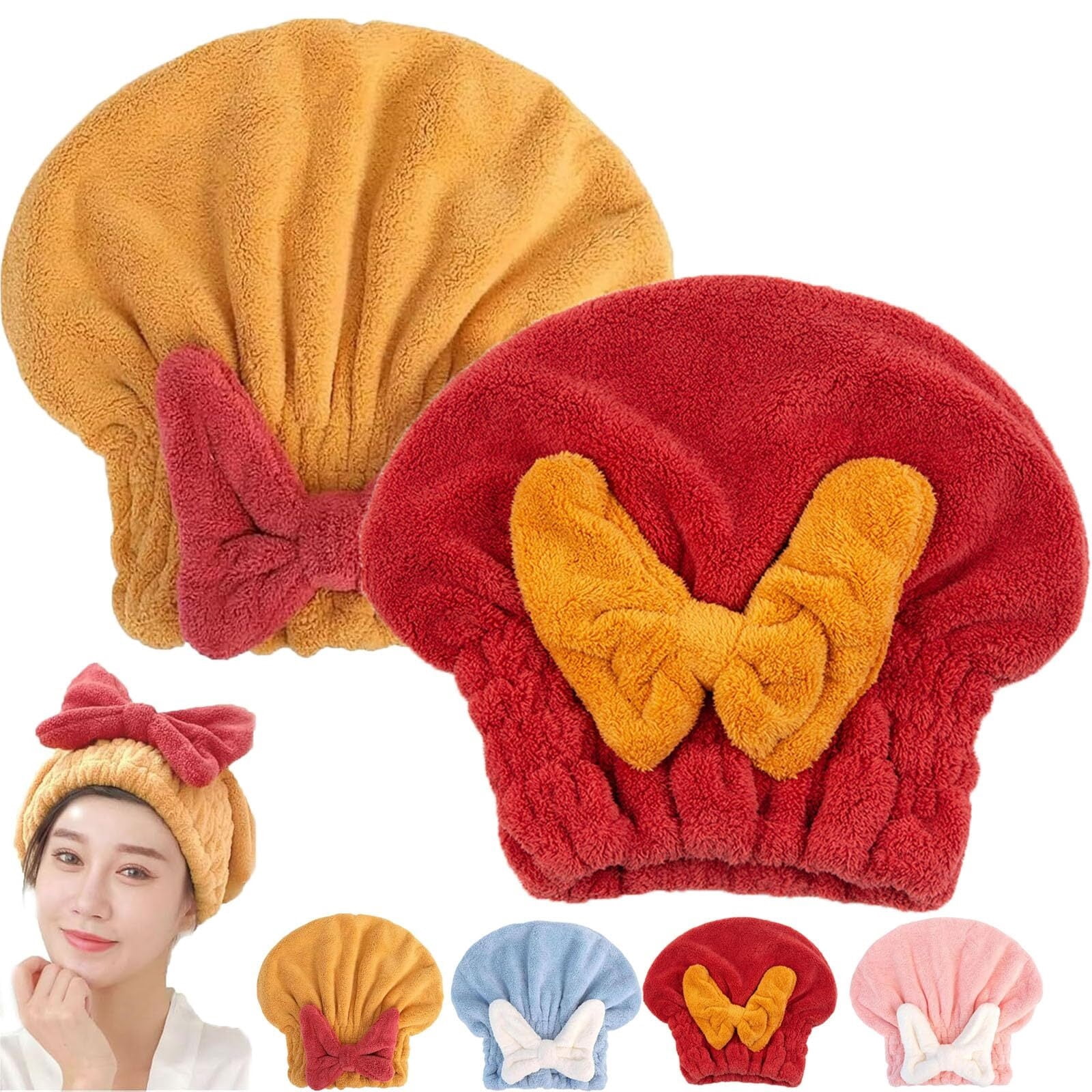 Super Absorbent Hair Towel Wrap For Wet Hair,Microfiber Hair Drying ...