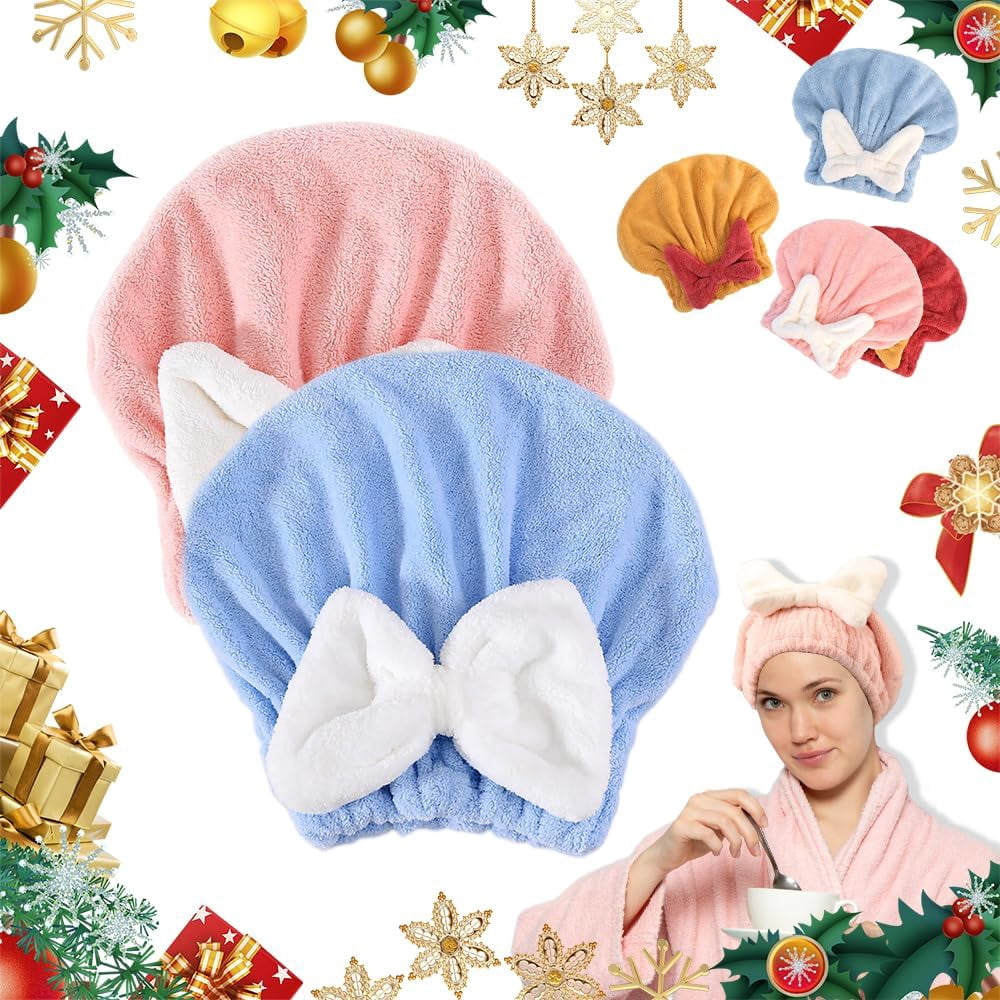 Super Absorbent Hair Towel Wrap for Wet Hair, Multi Functional Hair ...
