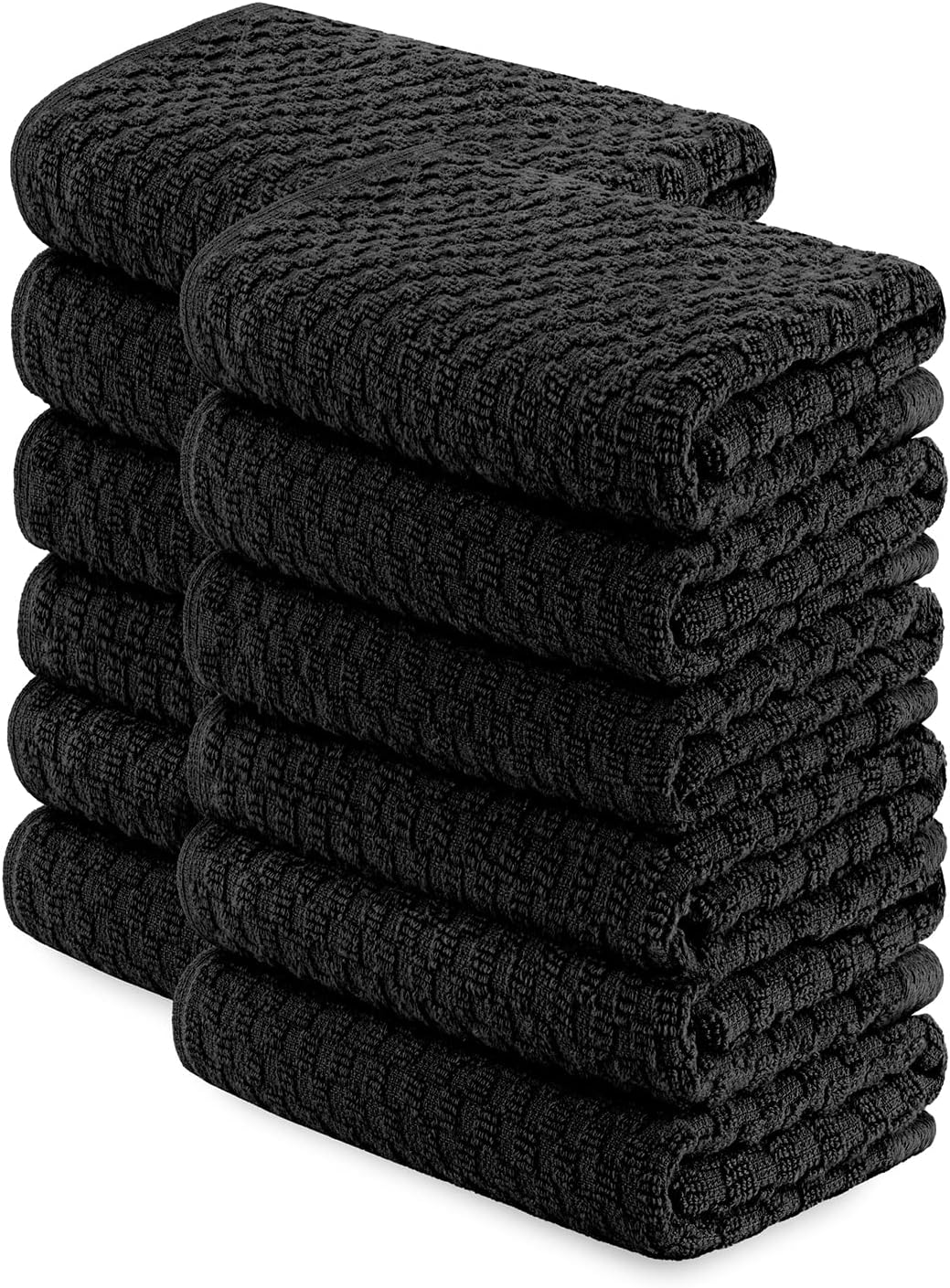 Super Absorbent Kitchen Towels 12 Pack - Premium 100% Cotton Kitchen ...