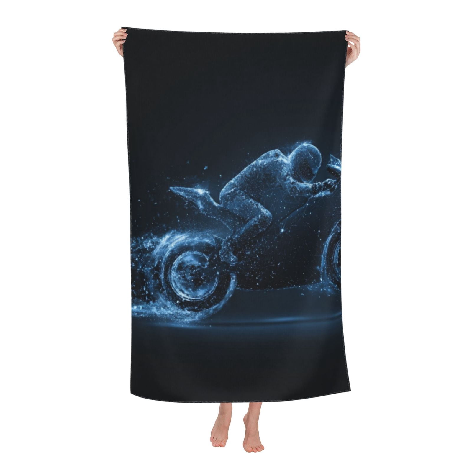 Super Absorbent Microfiber Bath Towel 32 x 52 Inch with Boy Dirt Bike ...