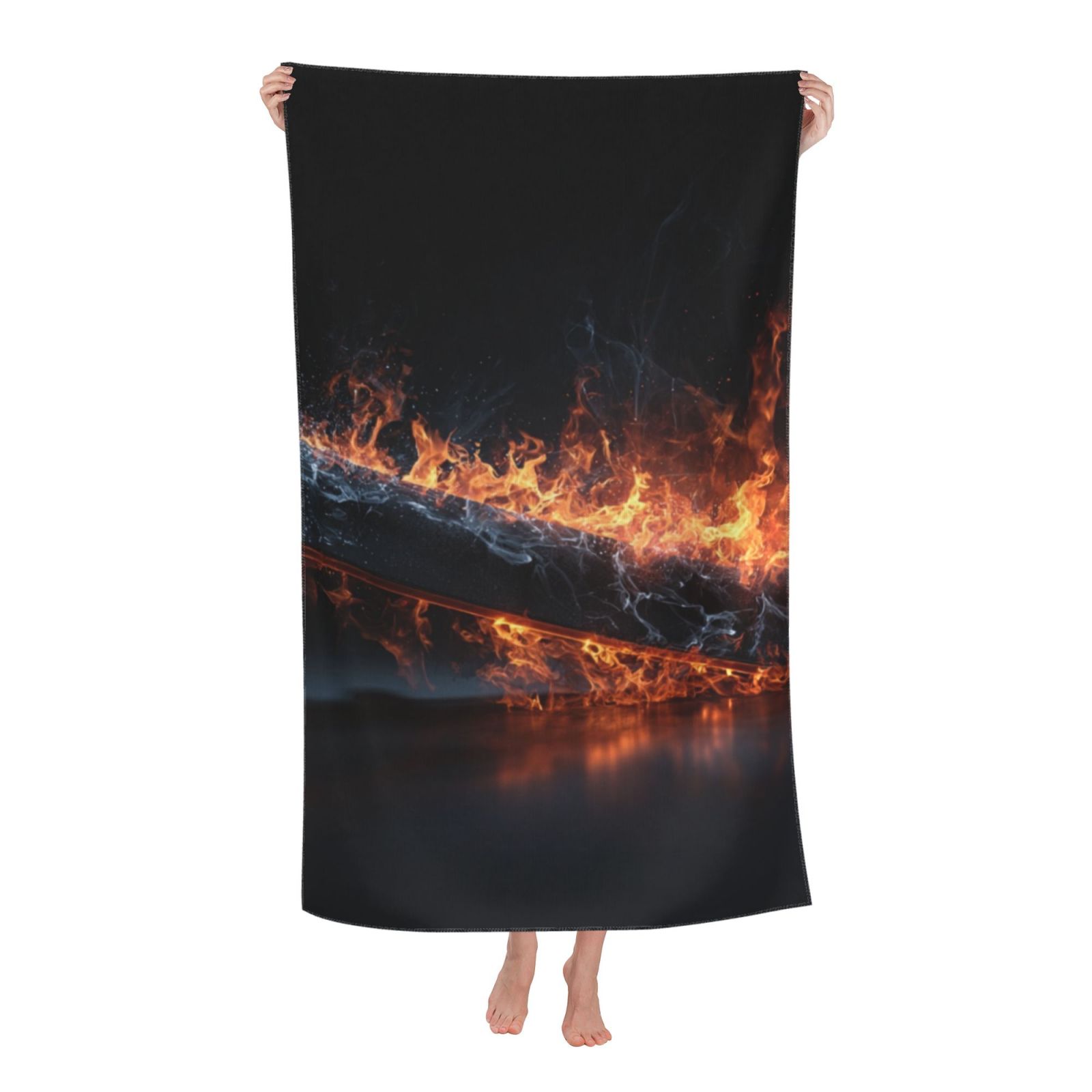 Super Absorbent Microfiber Bath Towel 32 x 52 Inch with Boys Skateboard ...