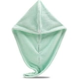Super Absorbent Microfiber Hair Towel Wrap - Twist Turban with Button ...