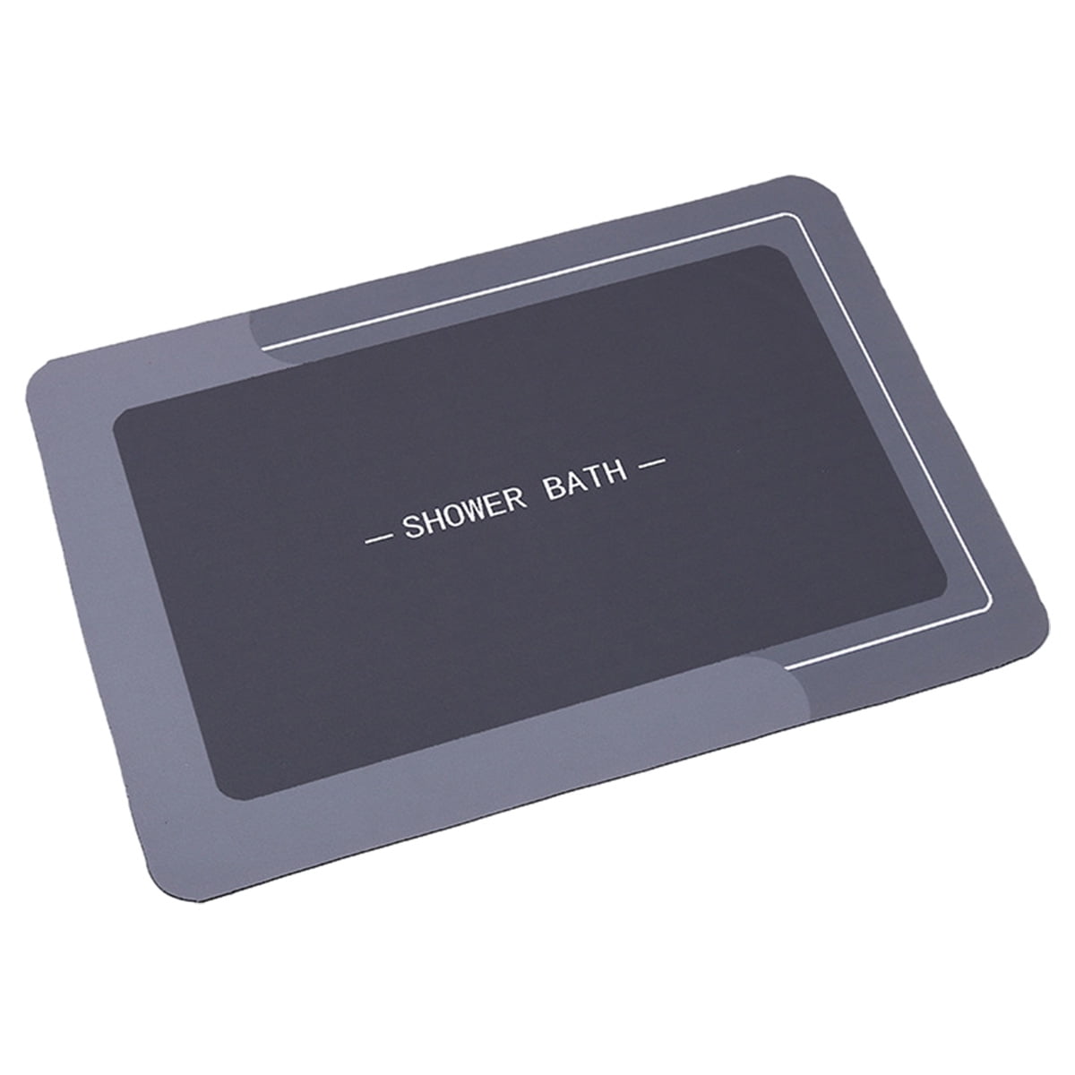 Super Absorbent & Non-Slip Shower Mat, Rubber Bottom, Easy Clean Quick ...